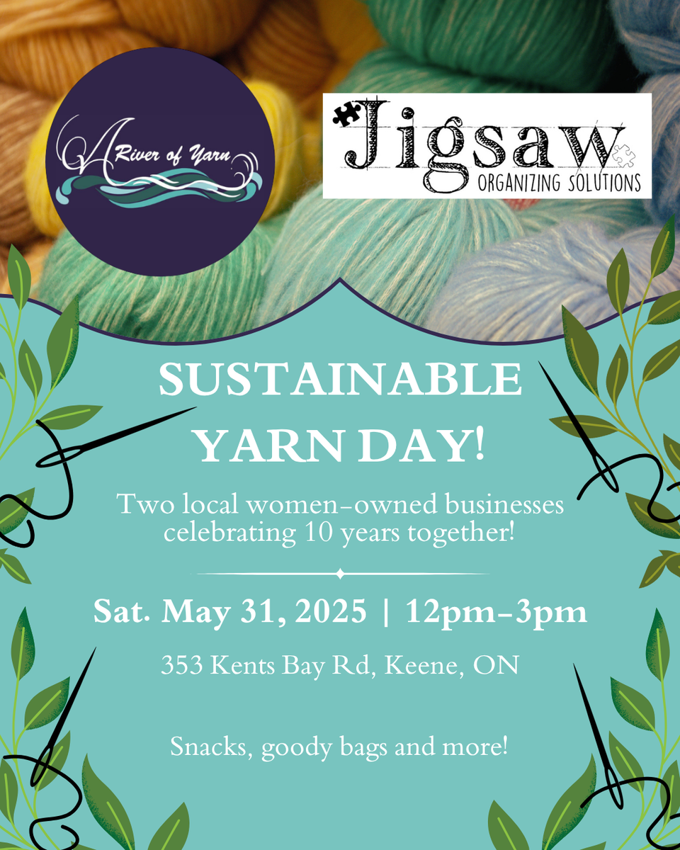 Sustainable Yarn Day | A River Of Yarn
